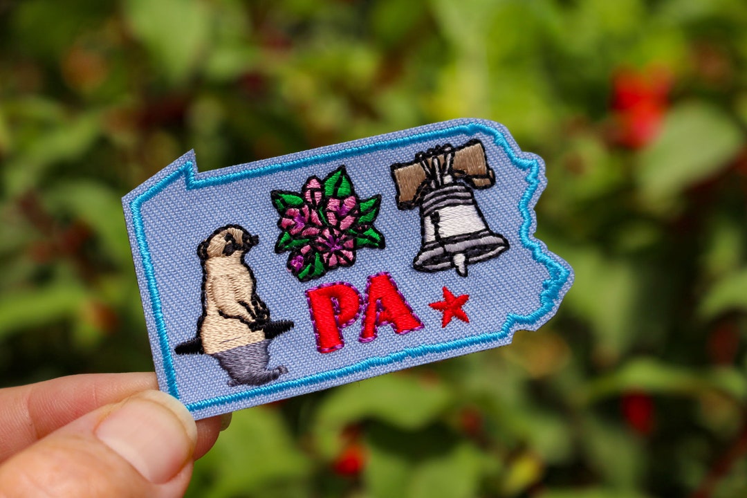 Travel Patch Pennsylvania State PA Groundhog Day Punxsutawney Phil Iron ...