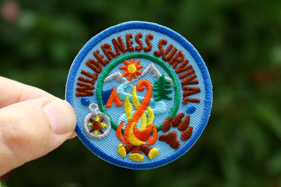 Wilderness Survival Patch Skills Compass Fire Tracking | Etsy