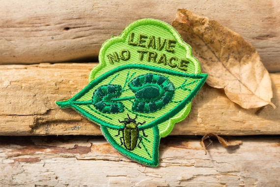 Leave No Trace Patch Embroidered Iron On Girl Boy Scout - Etsy
