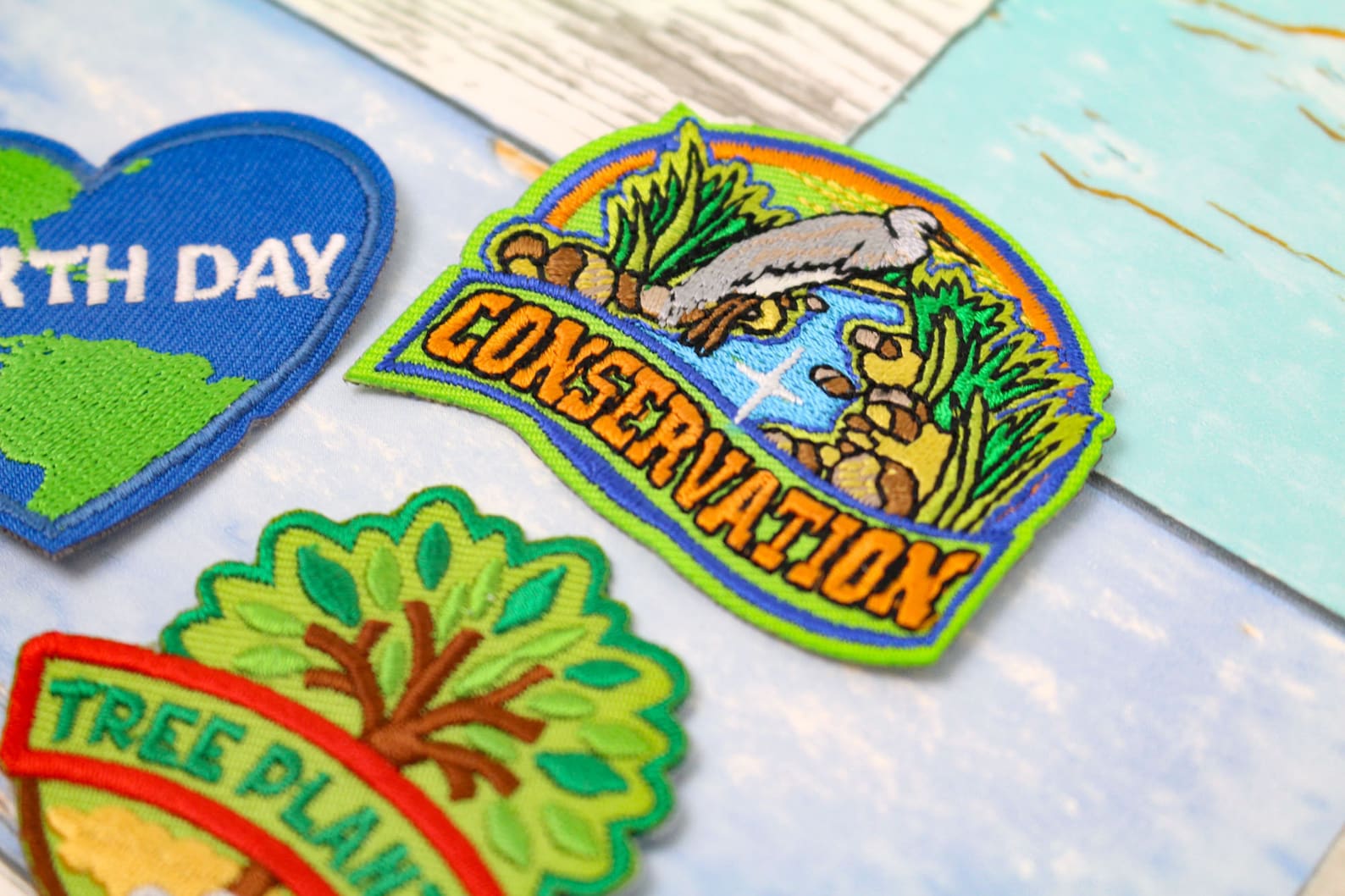 Nature Patch Set, Earth Day - Tree Planting - Conservation ...