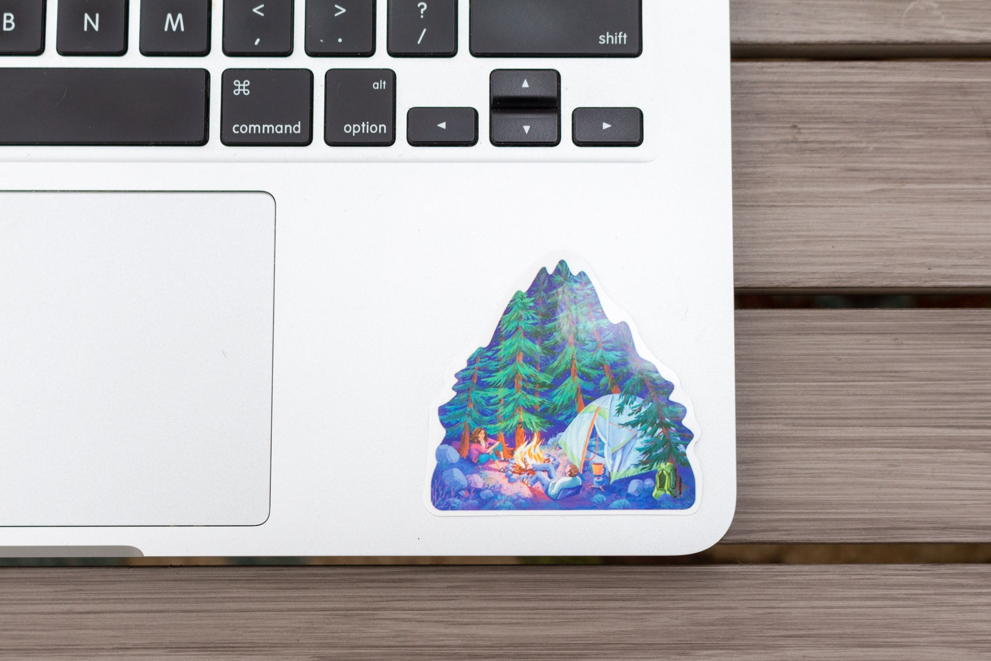 Camping Sticker, Tent, Fire - Waterproof Decal- for Waterbottles and ...