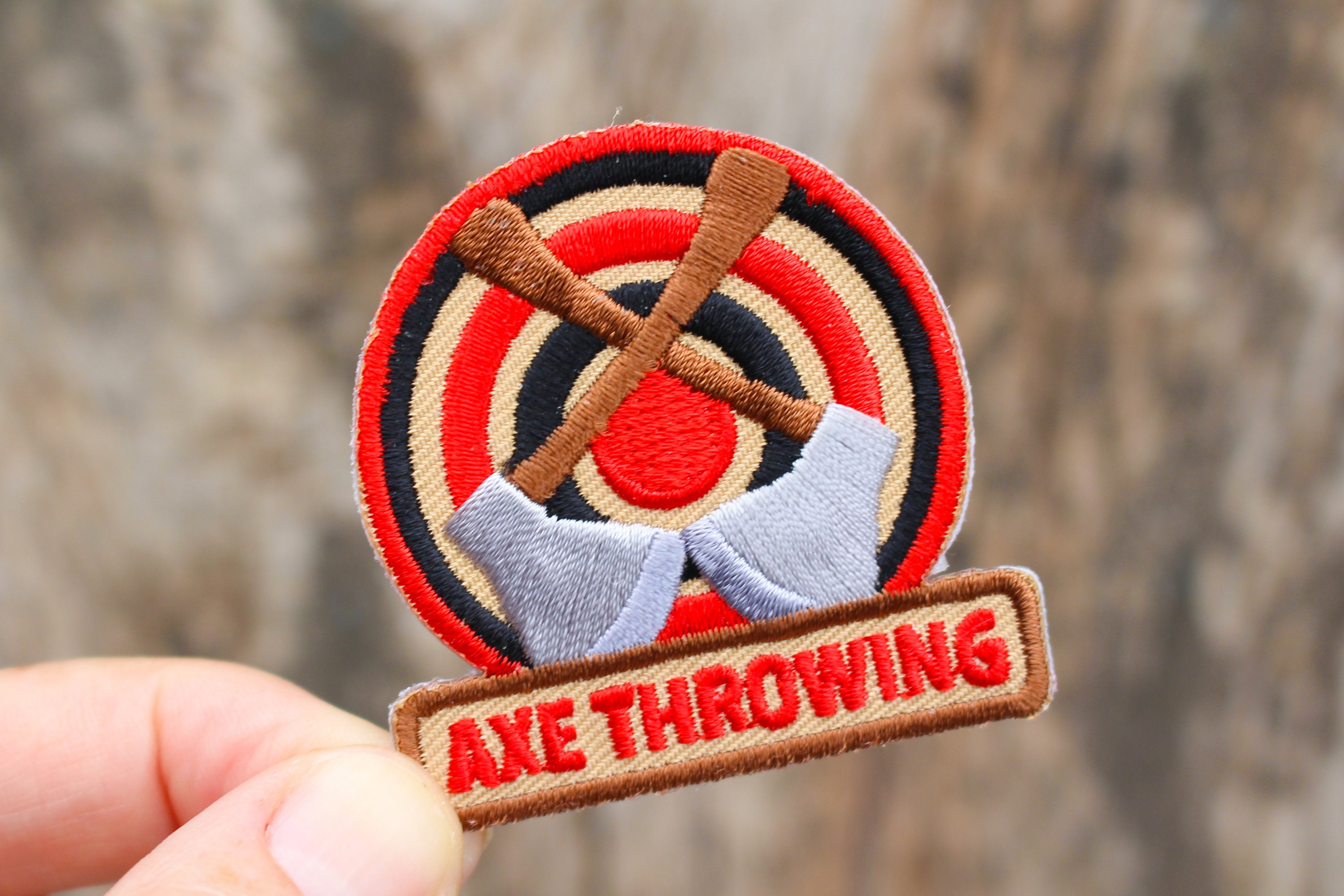 Axe Throwing Patch Fun Night Out or Scout Activity Badge | Etsy