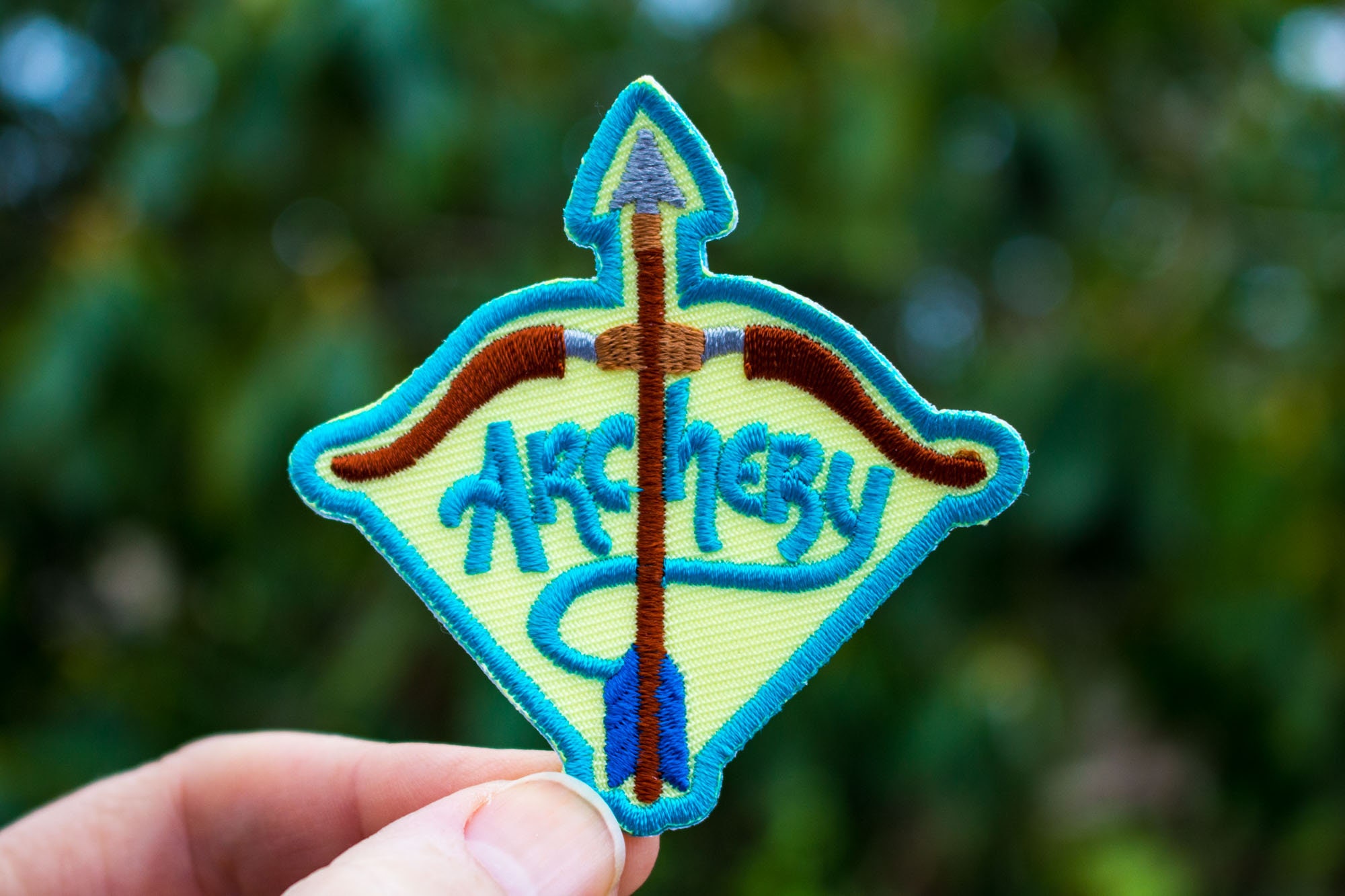 Archery Patch Bow and Arrow Embroidered Iron On Camp Merit | Etsy