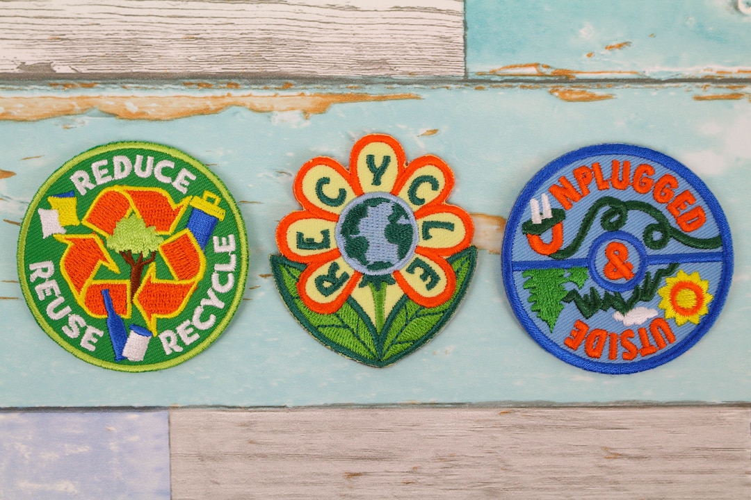 Recycle Patch Set - Reuse and Reduce - Outside and Unplugged ...