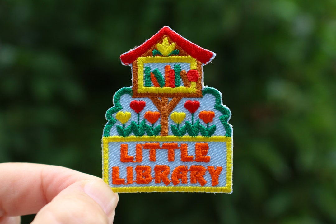 Little Library Patch, Reading - Iron on Embroidered, Girl Boy Scouts ...