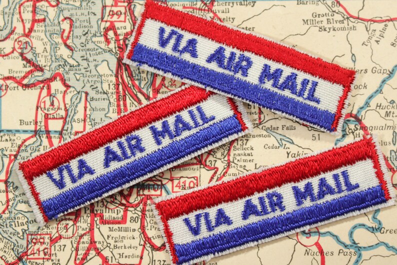 Vintage USPS Patch via Air Mail Post Office Embroidered 1970s - Etsy ...