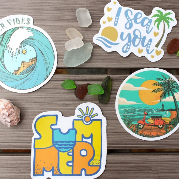 Surf Stickers - Etsy