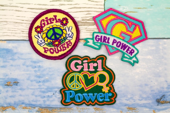 Girl Power Patch Set Super Girl Peace & Love Hippie | Etsy