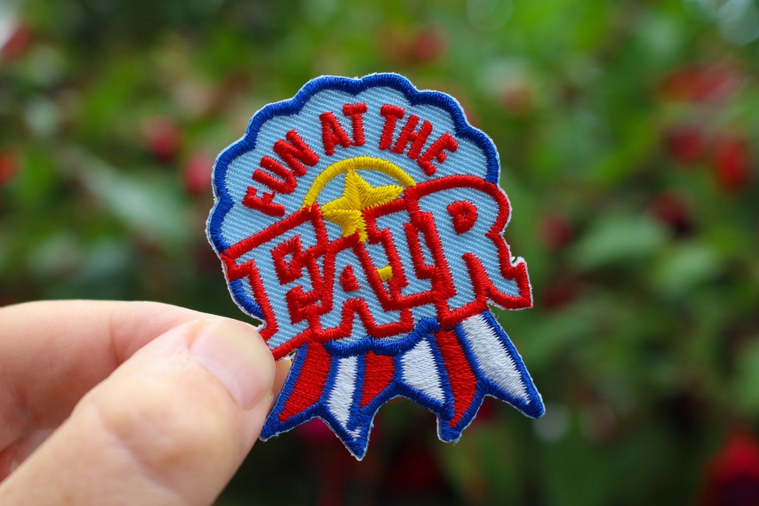 Fair Patch Blue Ribbon Winner Fun Patch Embroidered Iron On, for ...