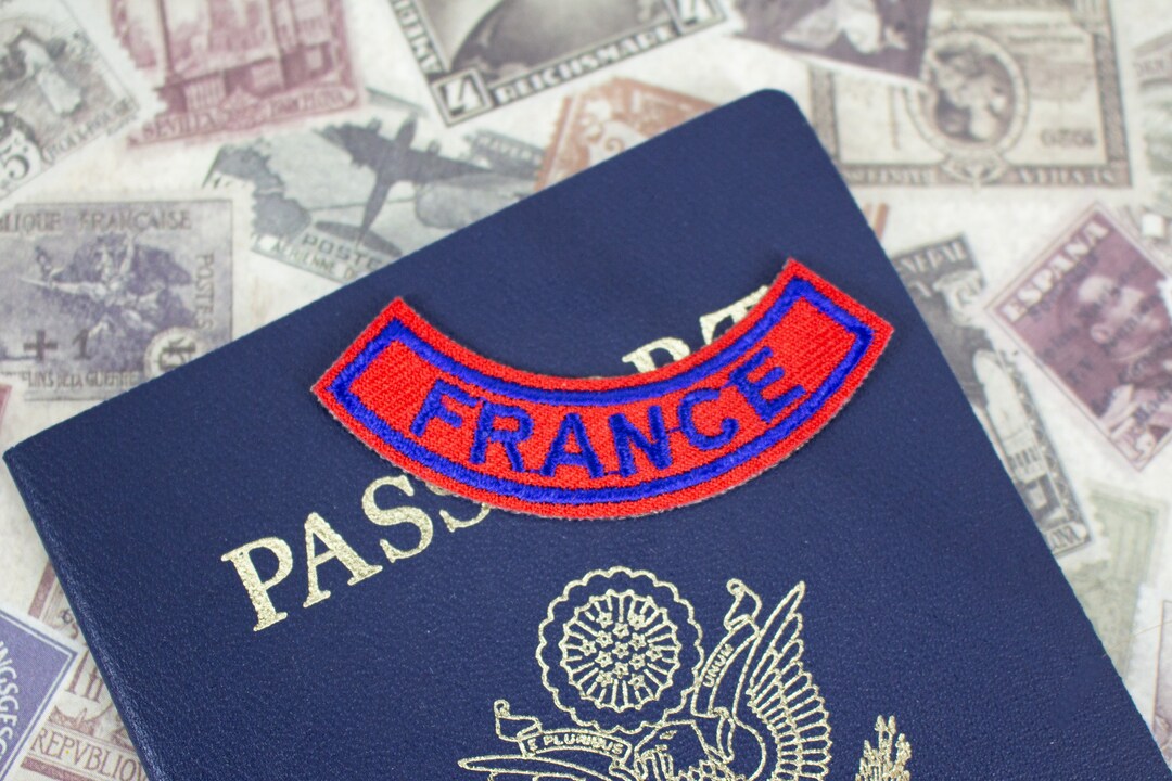 Travel Patch France - Rocker Badge - Iron on - French - Souvenir | for ...