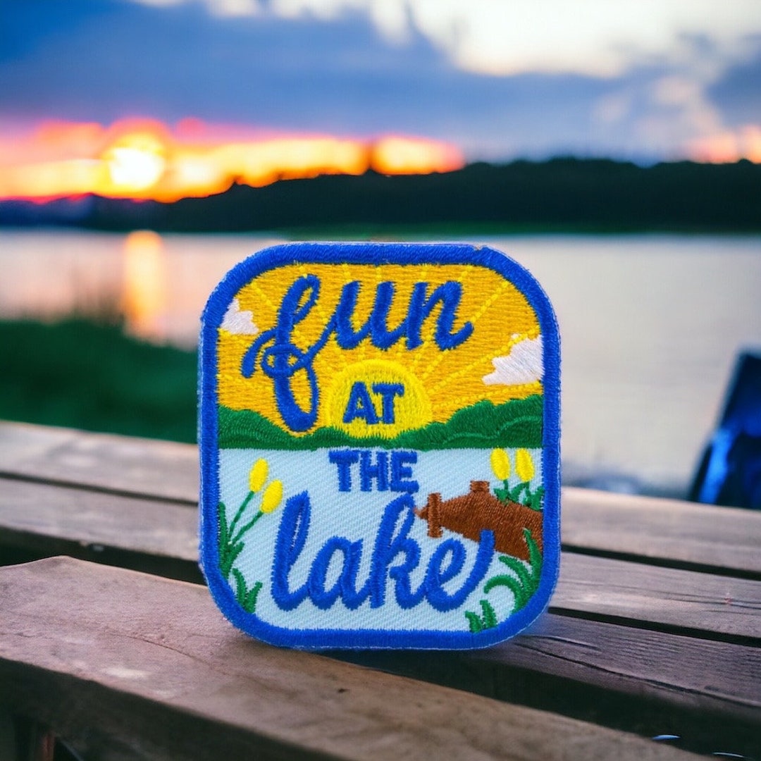 Who's Ready for Fun at the Lake? Patch - Embroidered Iron On, Lake Swim ...