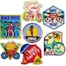 Biking Patches Set, Bicycle, Cycling, Biking | Embroidered Iron on ...