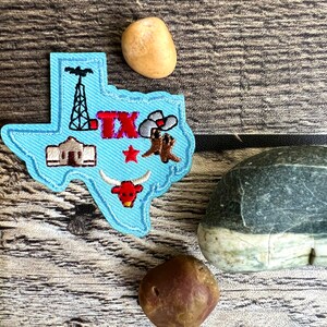 Travel Patch Texas State Cowboy Big Oil | Iron on | Hoodie Patch ...