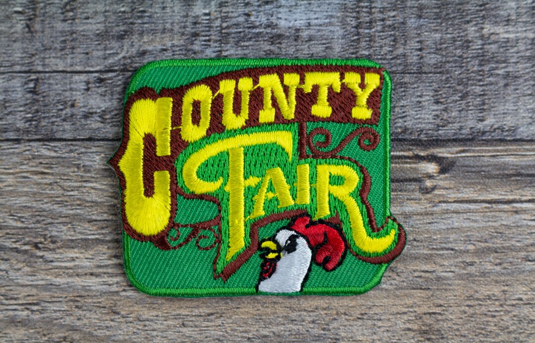 County Fair Patch - Show Chicken! 4H - Embroidered Iron On, for Hoodies ...