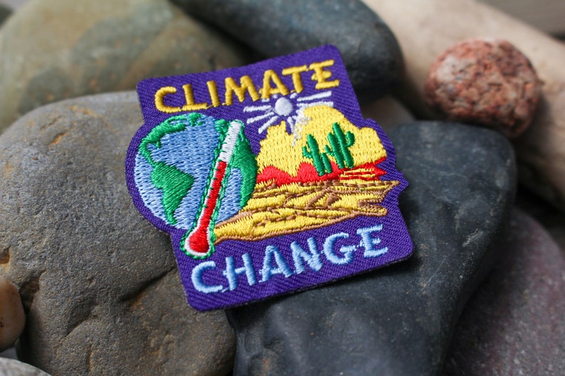 Climate Change Patch, Earth Day - Global Warming - Fire Season ...