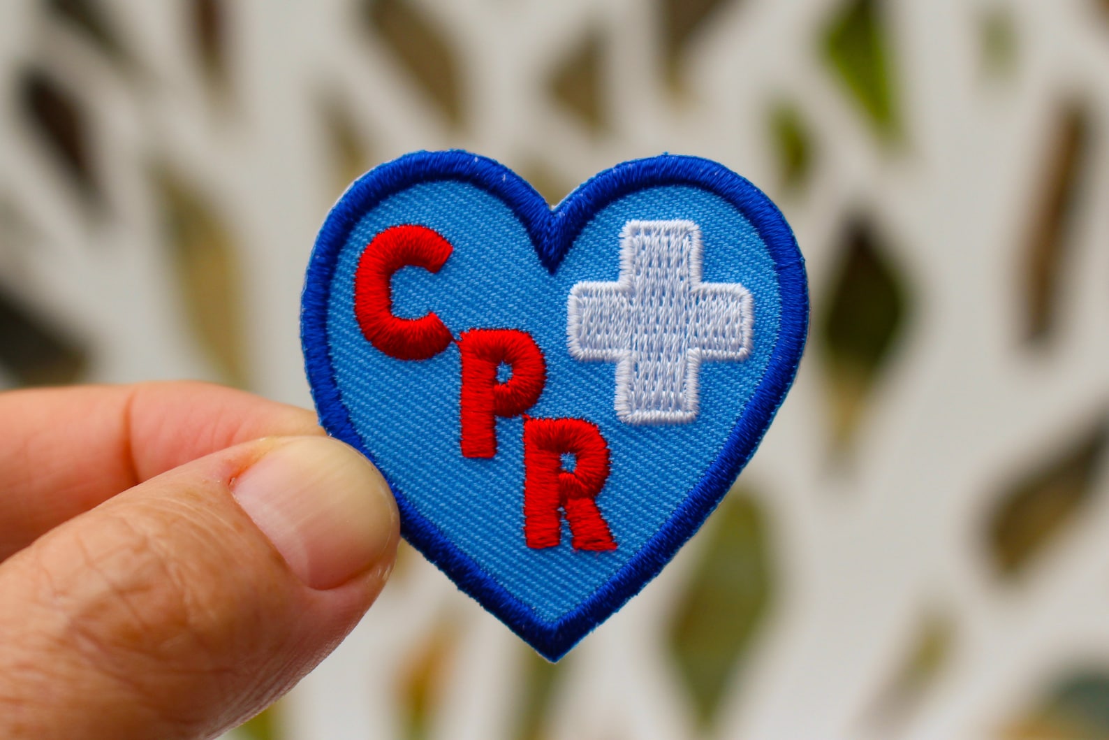 CPR Patch Iron On Girl or Boy Scouts Heart Embroidered - Etsy