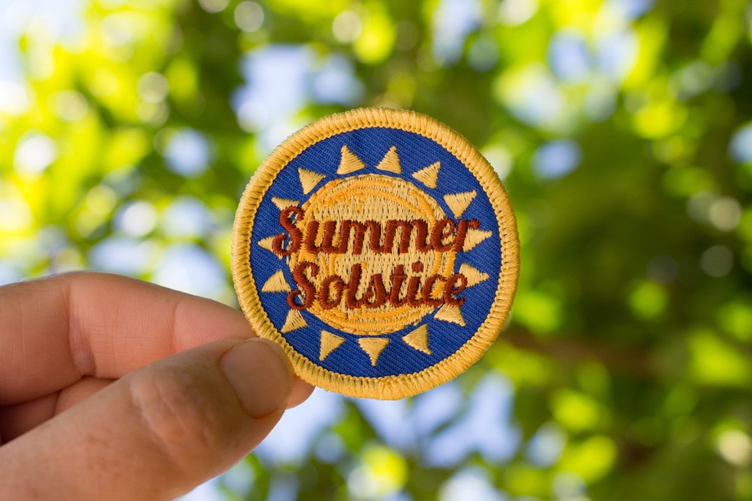 Summer Solstice Patch Embroidered Iron on Seasons Spring Summer - Etsy