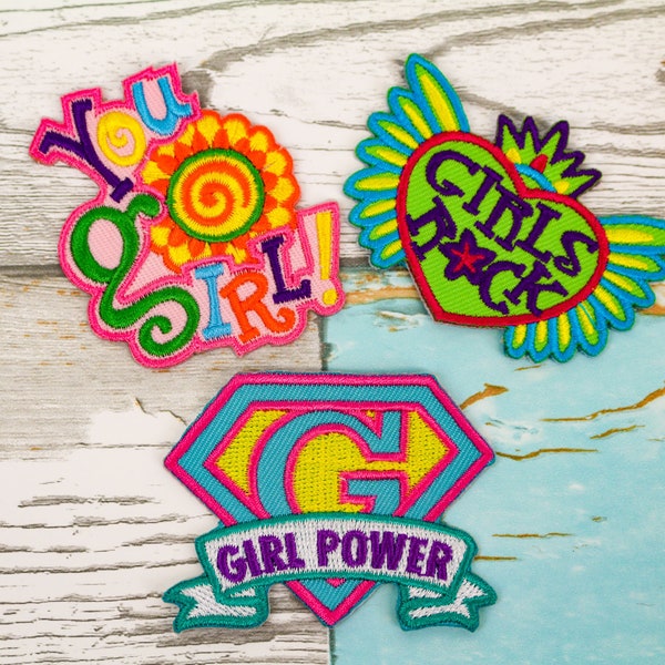 Embroidered Patches for Girls - Etsy