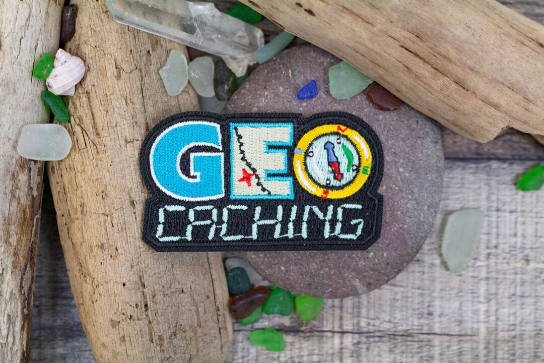 Geocache Patch, Adventure Hiking Treasure Hunt GPS Coordinates - Iron ...