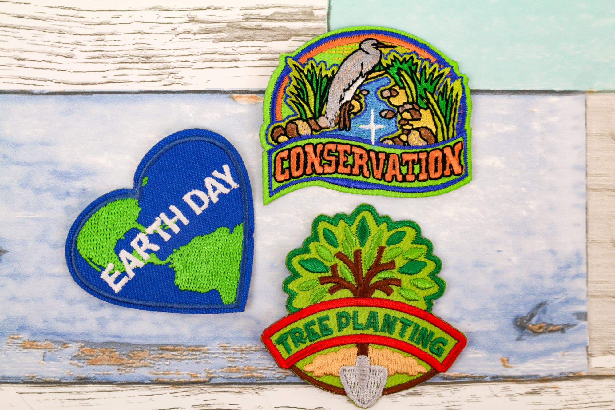 Nature Patch Set, Earth Day - Tree Planting - Conservation ...