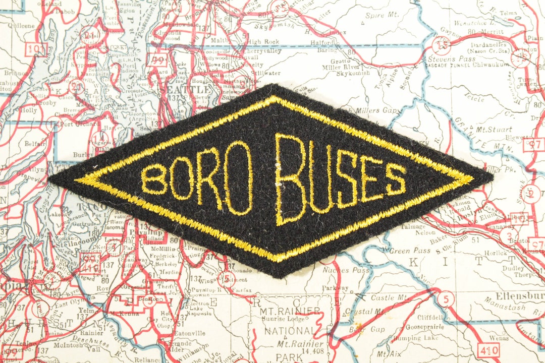 Vintage Bus Patch, New York NY, 1940s, Cool Old Felt Sew on for Jackets ...