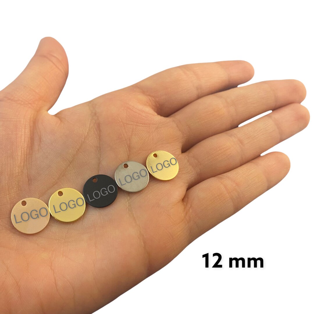 Custom Design Logo,custom Metal Tag,laser Engraved Logo,jewelry Tags ...