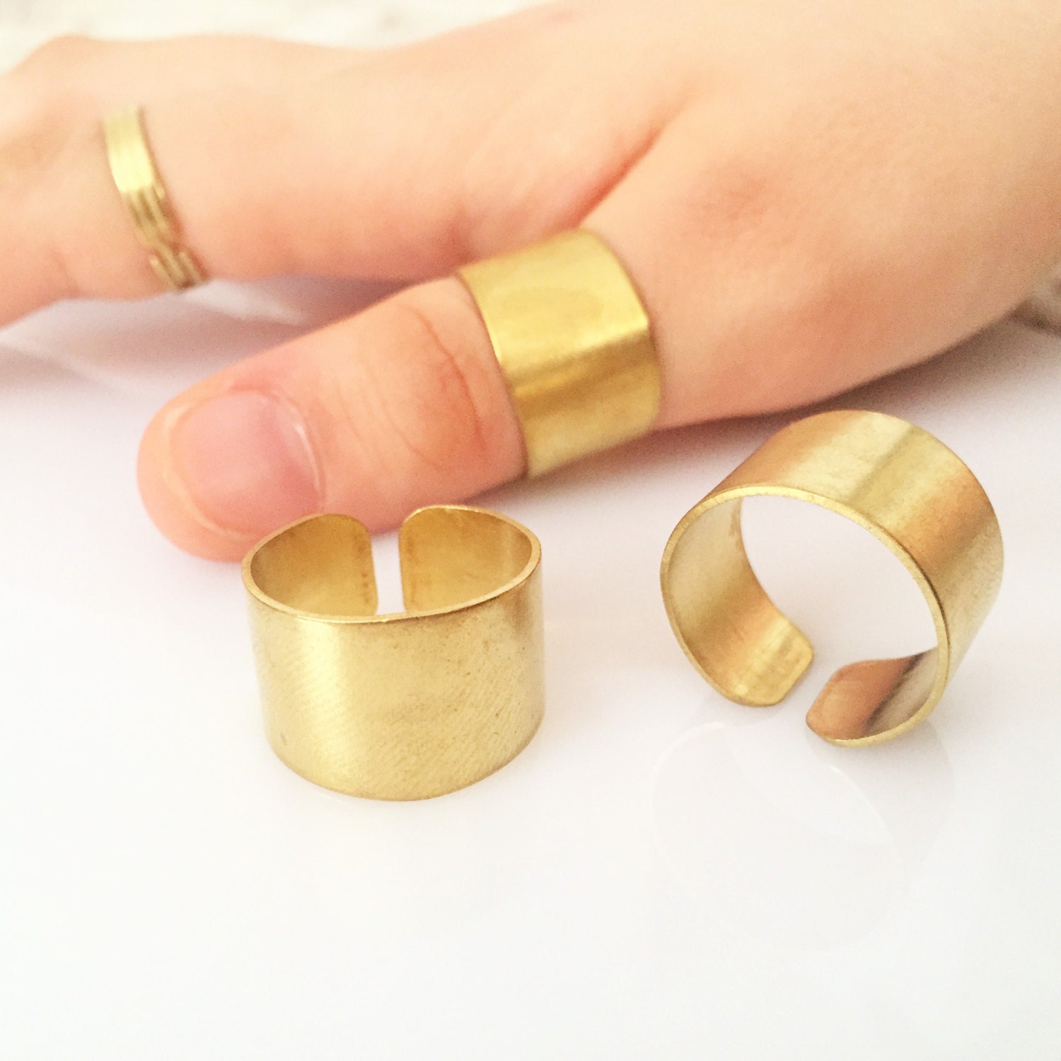 10 pcs 20x13 mm raw brass Adjustable Ring Base | Etsy