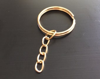 10 Pcs 25 Mm Gold Tone Split Ring Findings - Etsy