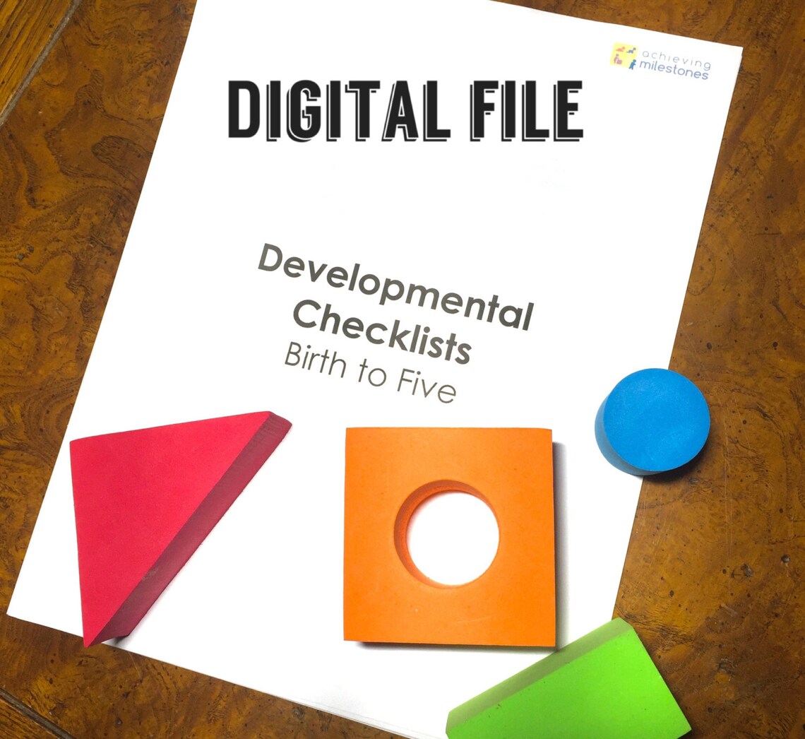 Child Development Checklists for Children 0-5 Years Old - Etsy
