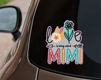 Mimi Vinyl Window Decal Sticker. - Etsy