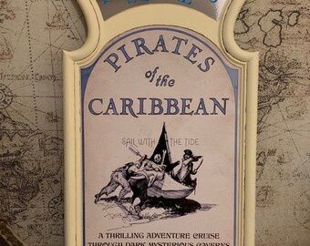 Pirates of the Caribbean Plaque - Etsy