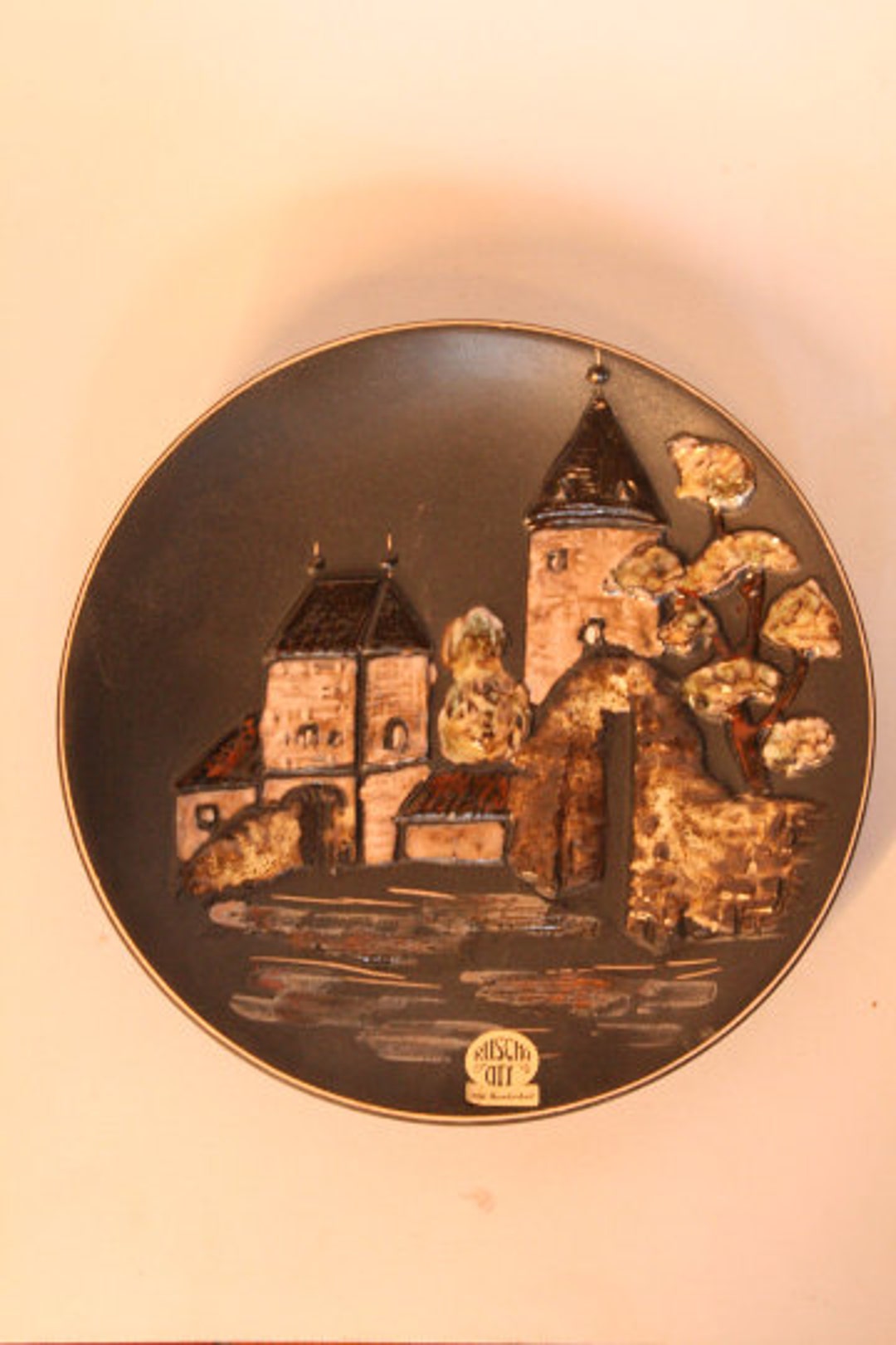 70s Wall Plate by Ruscha - Etsy