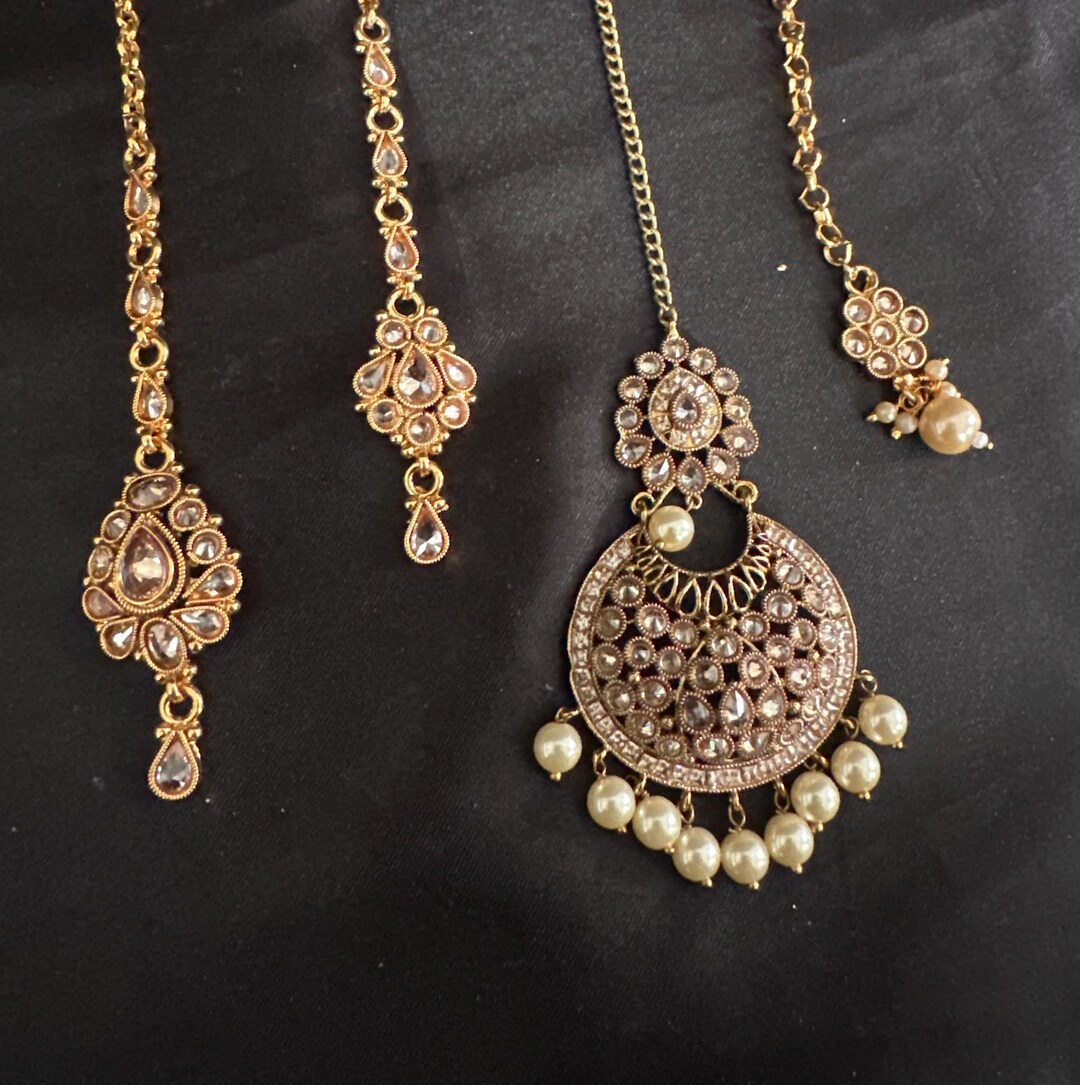 Kundan Tikka, Polki Tika,small Tikka, India Wedding Tika, Maang Tika ...