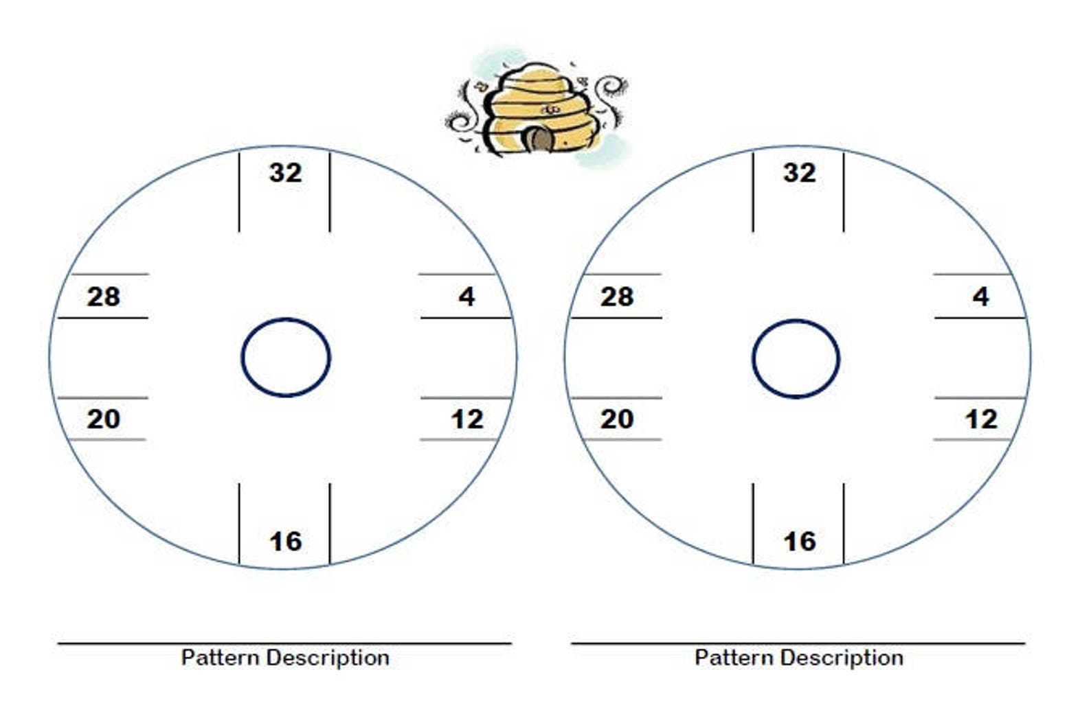 Kumihimo Template for Standard 8 Strand, Standard 12 Strand, and Spiral ...