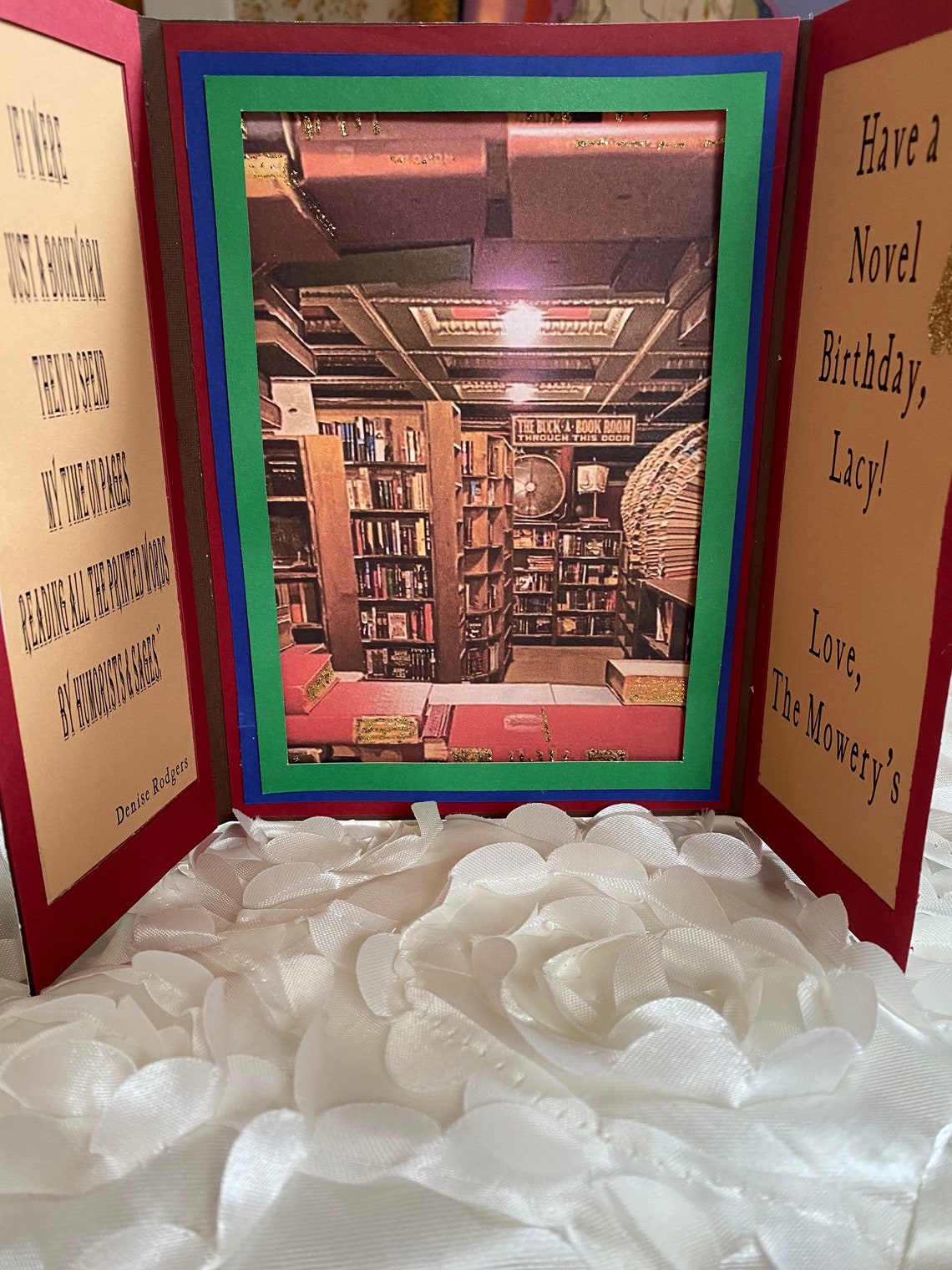 Bookworm Birthday Card Personalize Fathers Day Book Card - Etsy Singapore