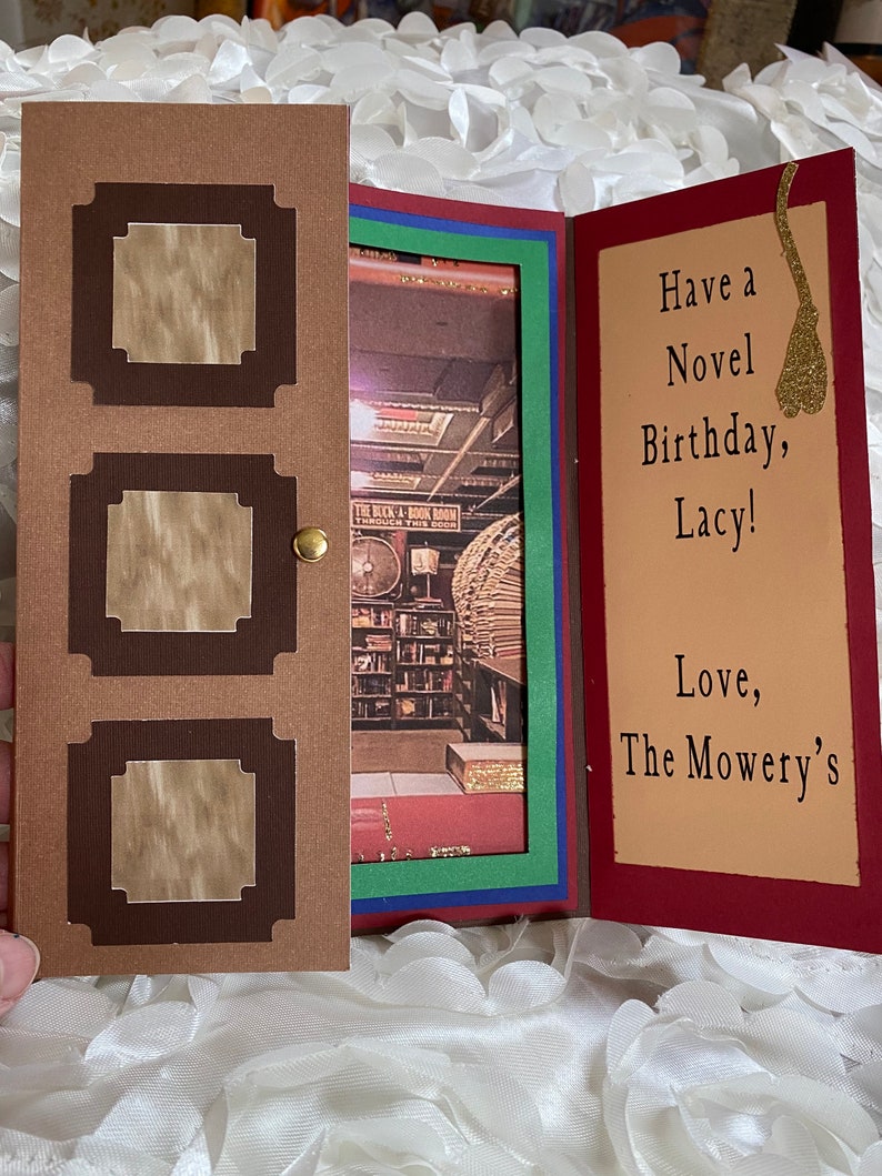 Bookworm Birthday Card Personalize Fathers Day Book Card - Etsy