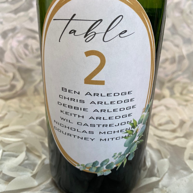 Wine Bottle Seating Chart - Etsy