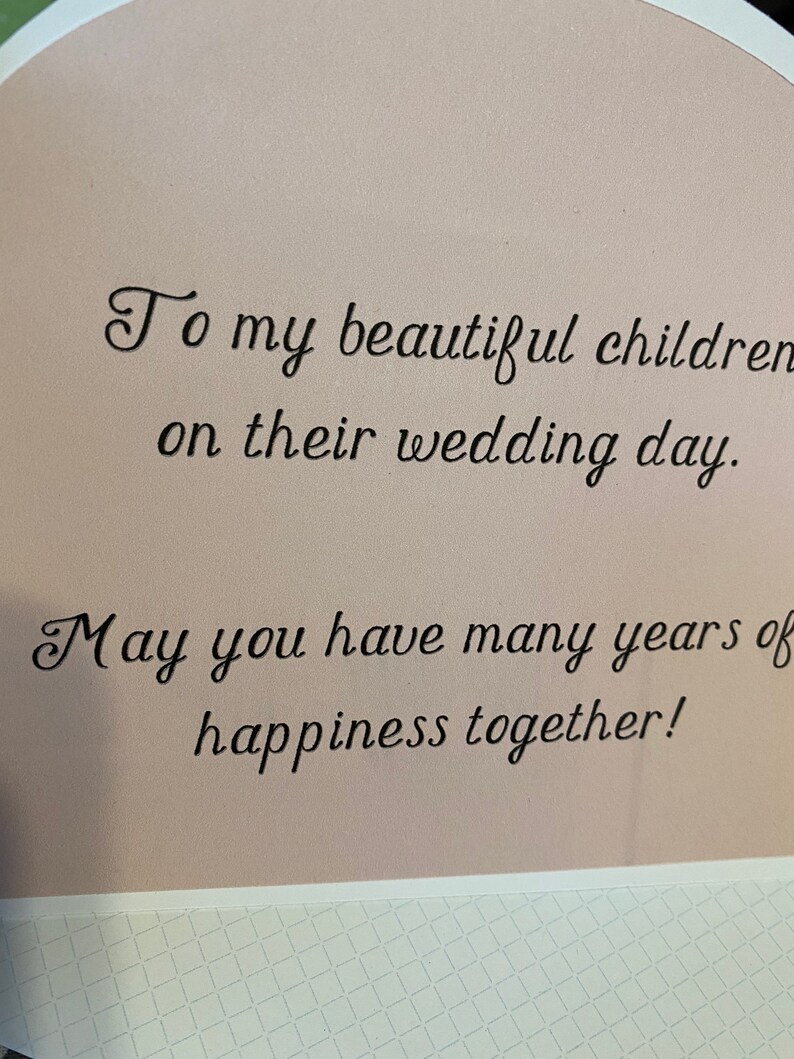 Wedding Card Daughter Wedding Card Son 3d Wedding Card - Etsy