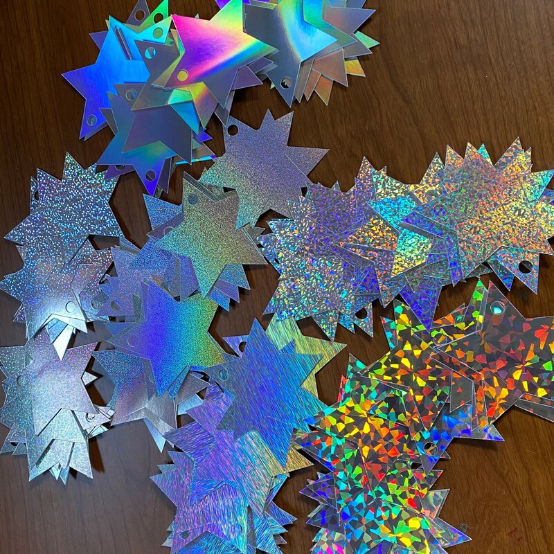 Holographic Stars - Etsy