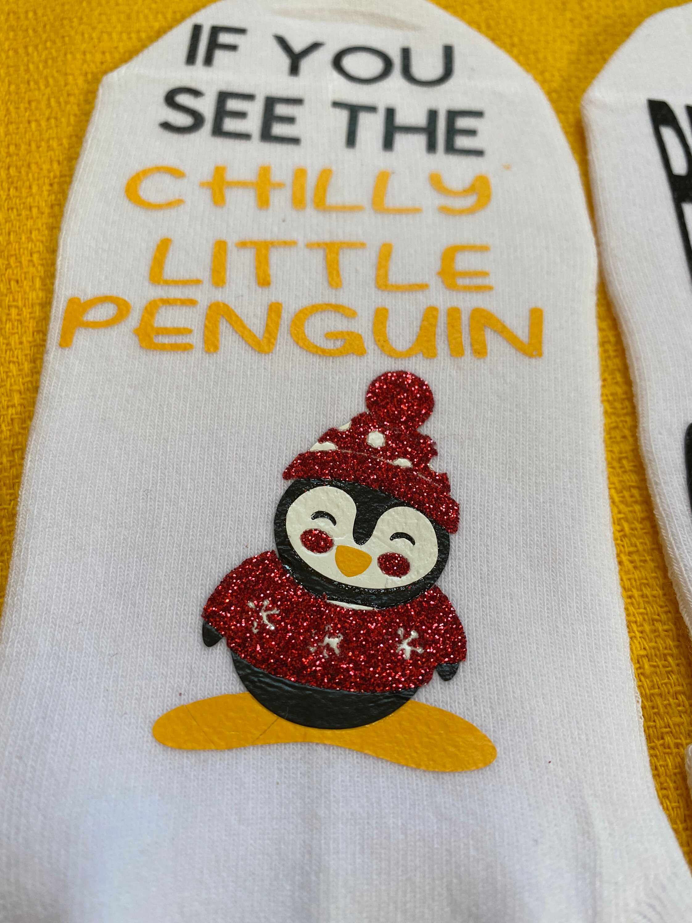 Penguin Socks Penguin Collector Gifts Fuzzy Penguin Socks | Etsy