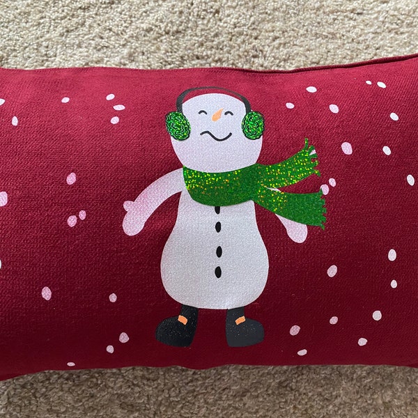 Snowman Pillow - Etsy