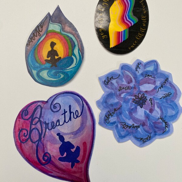 Yoga Stickers - Etsy