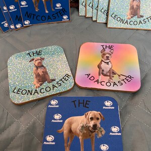 Dog Mom Gifts; Pet Mom Gifts; Custom Dog Coasters; Photo Coasters ...