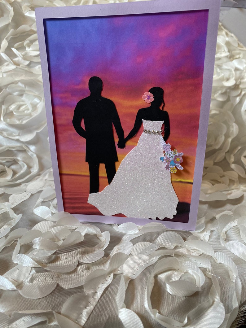 Beach Themed Wedding Card Beach Weddings Beach Bride | Etsy