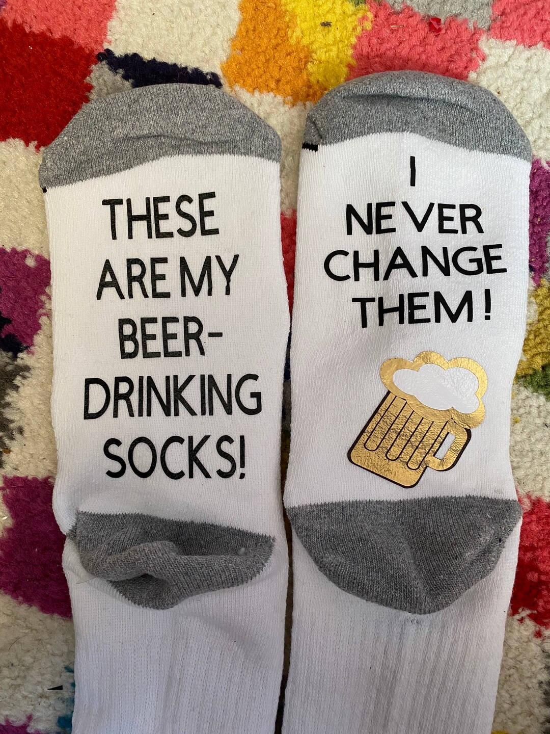 Fathers Day Beer Lovers Socks, Gifts for Dads Who Love Beer, Stocking ...