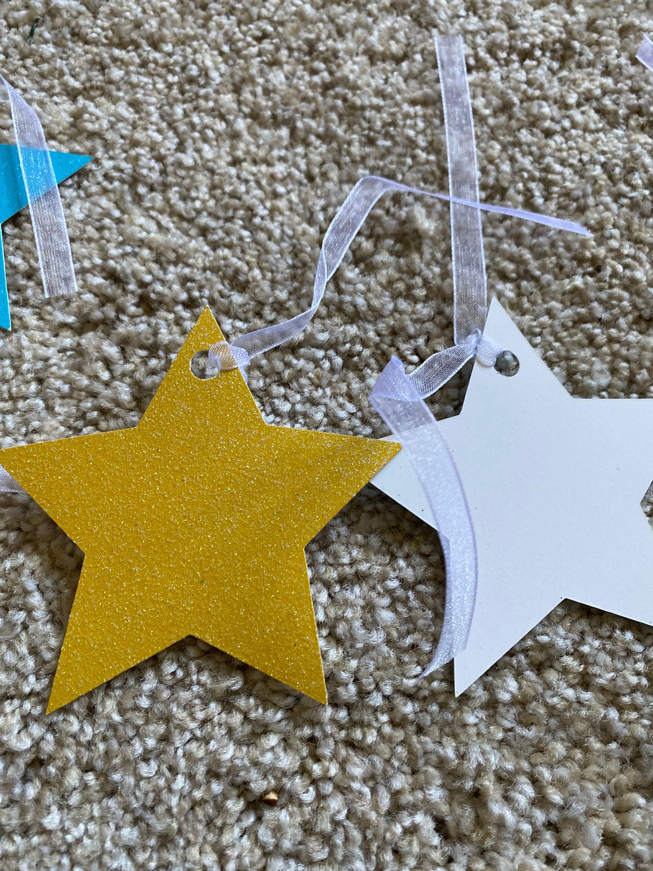 Star Gift Tags Glitter Star Gift Tags Star Christmas Tags | Etsy