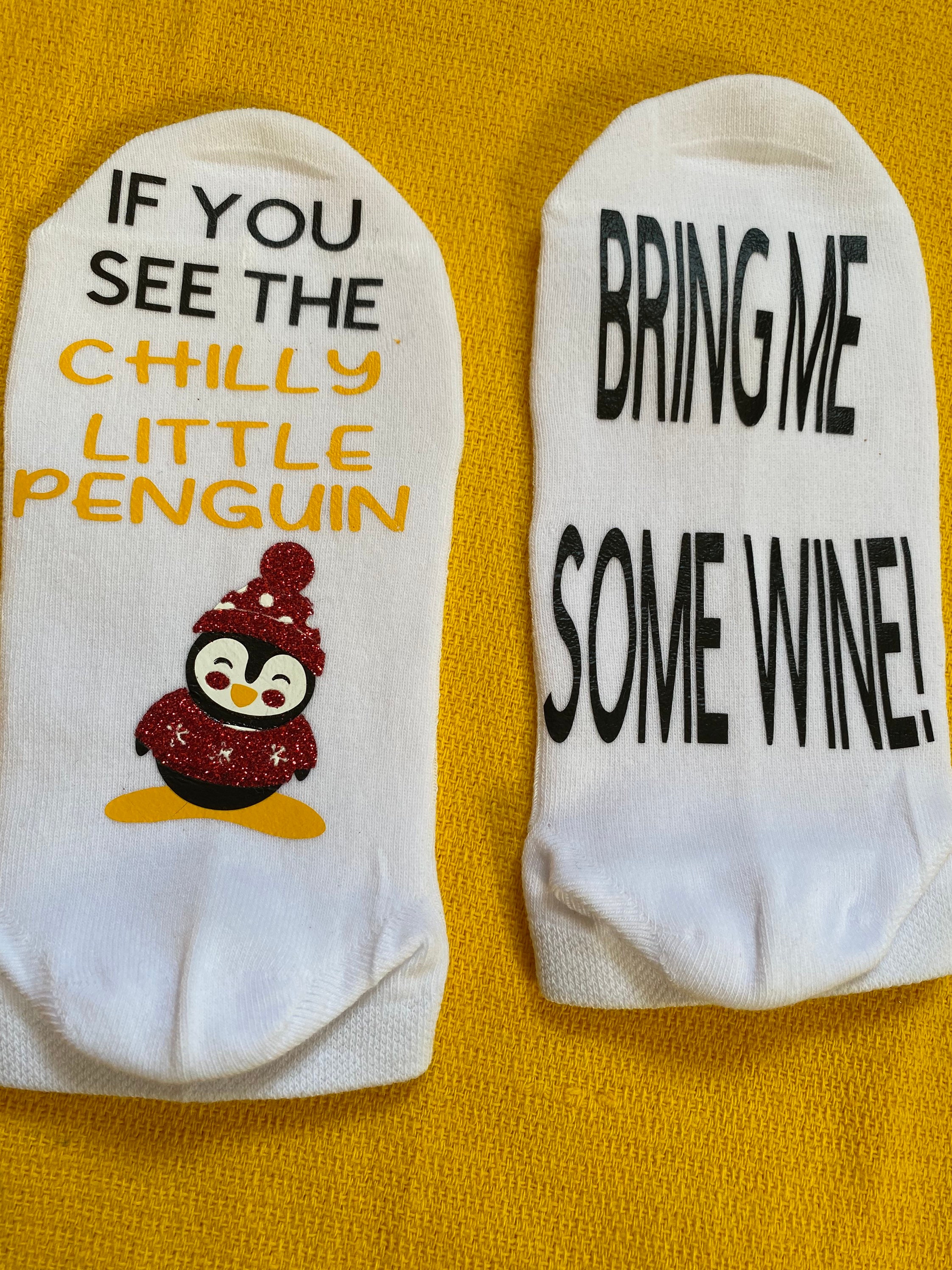 Penguin Socks Penguin Collector Gifts Fuzzy Penguin Socks | Etsy