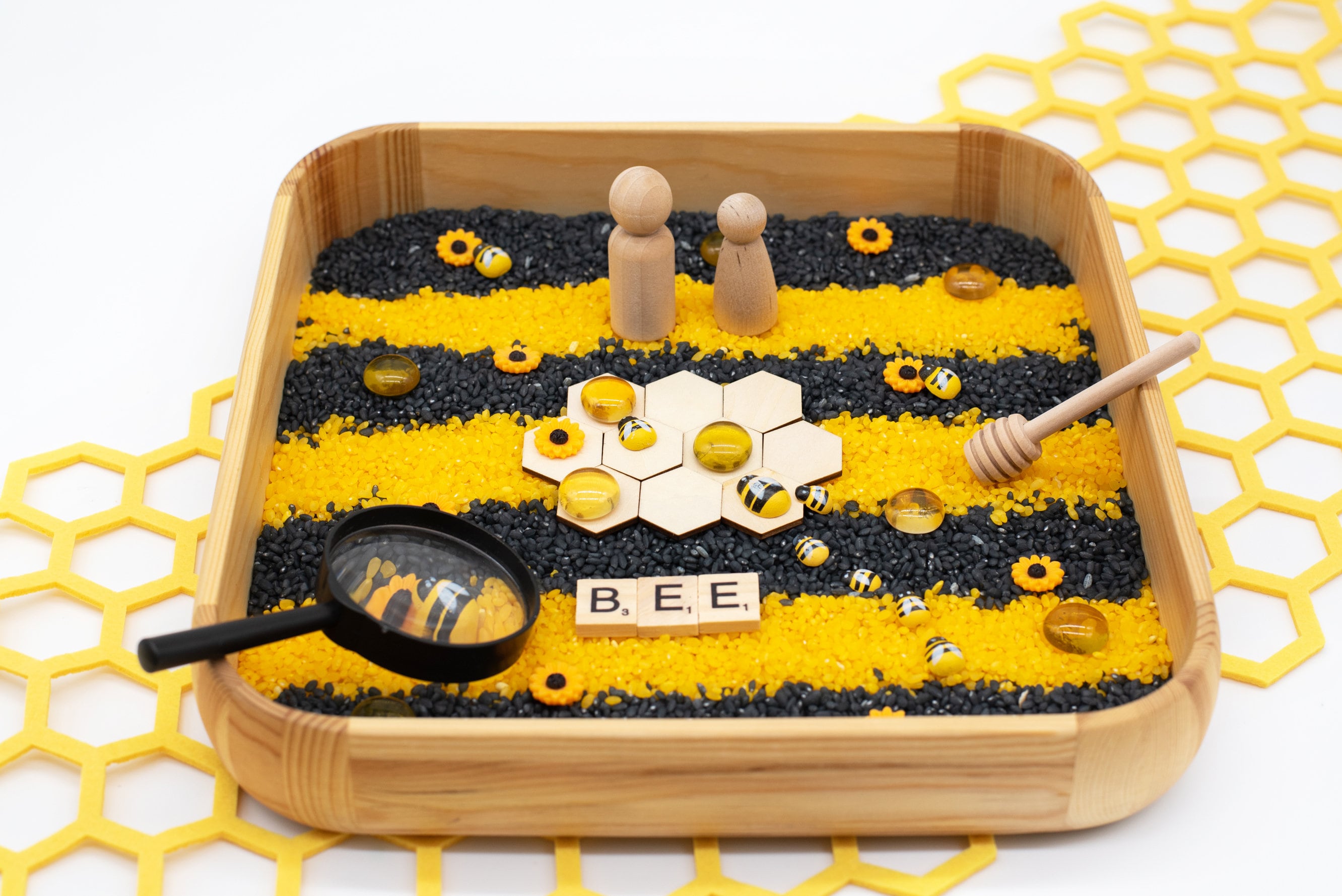 Buzzing Bee Rice Sensory Bin Filler Kit Buzzing Bee Sensory - Etsy