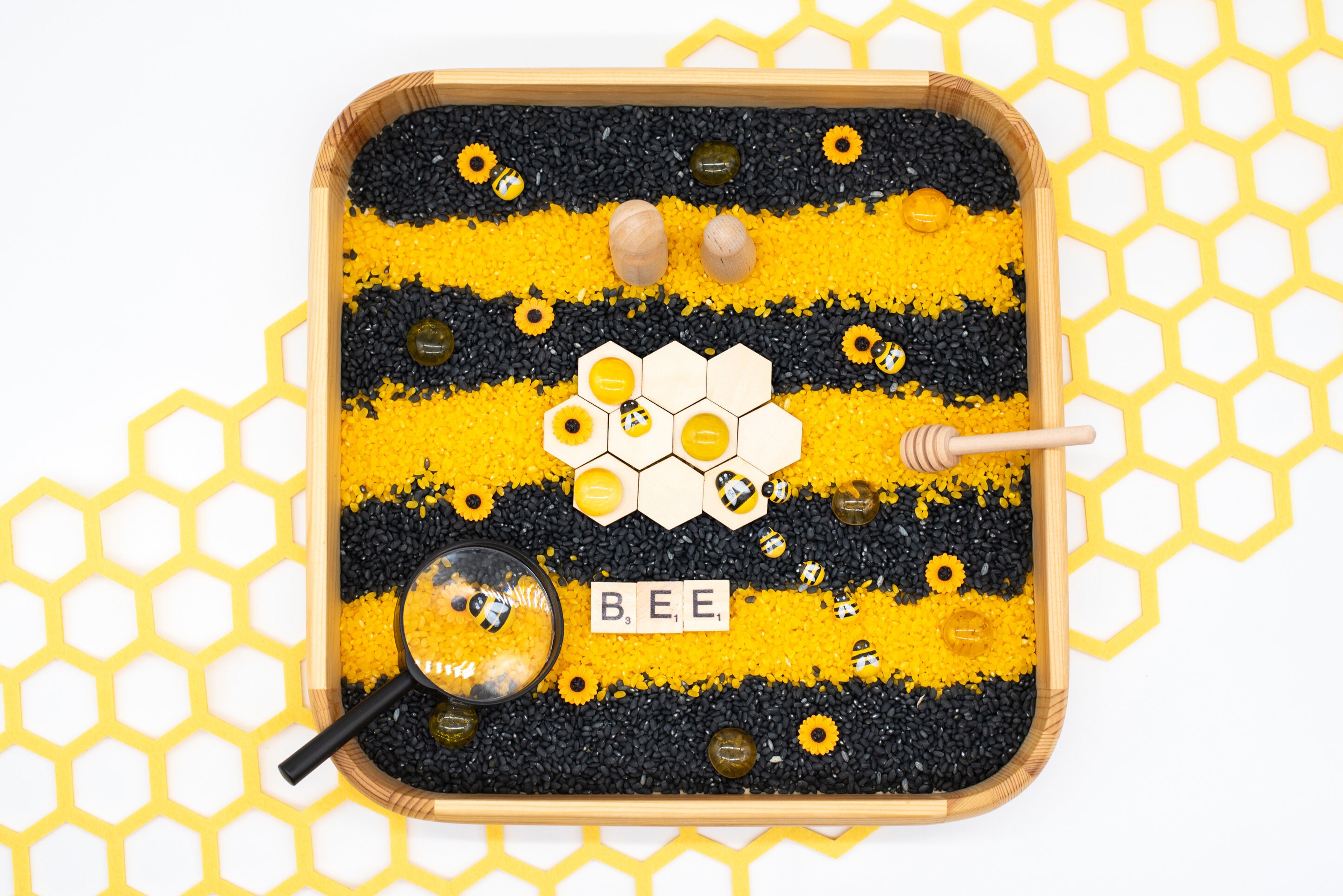 Buzzing Bee Rice Sensory Bin Filler Kit Buzzing Bee Sensory - Etsy