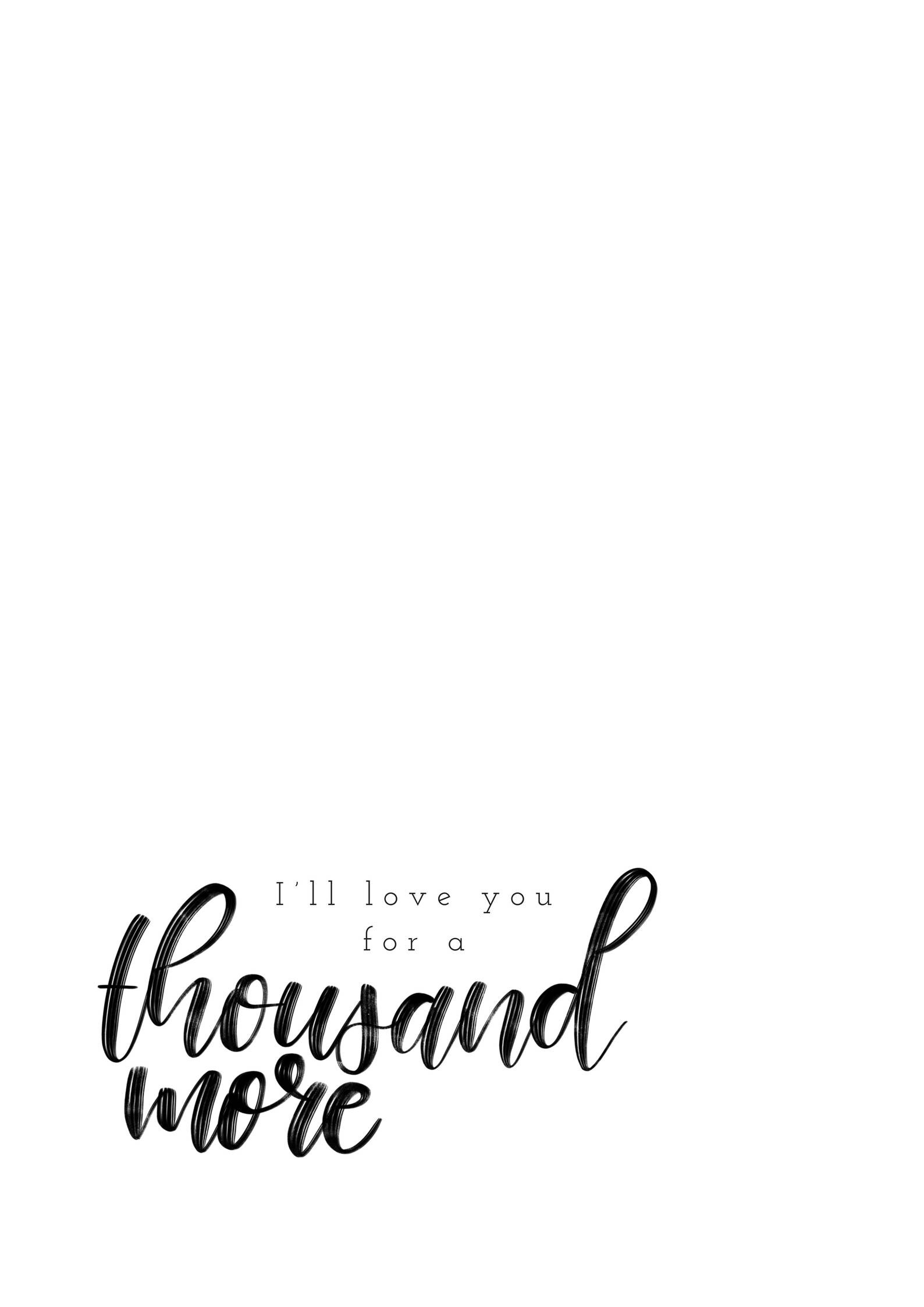 Thousand Years Poster Set | Christina Perri Song | Wedding Song ...